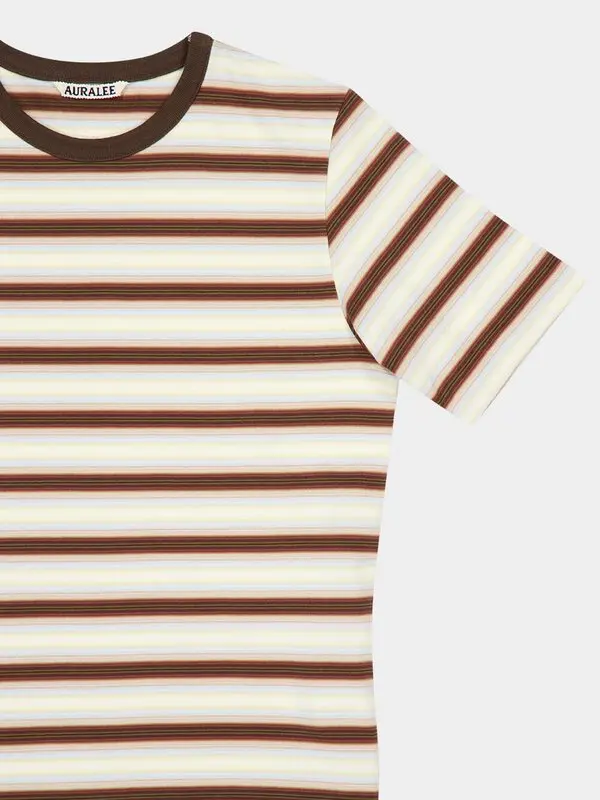 Auralee Gradient Stripe Jersey T-shirt
