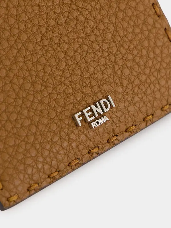 Fendi And Sunflower Yellow Selleria Bi-fold Wallet - Brown