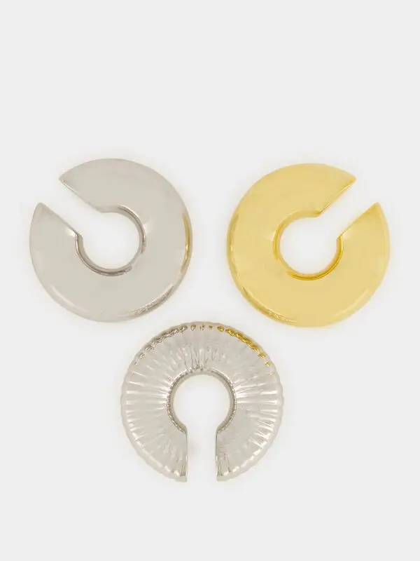 Rabanne Nano Ear Cuff Set - Silver