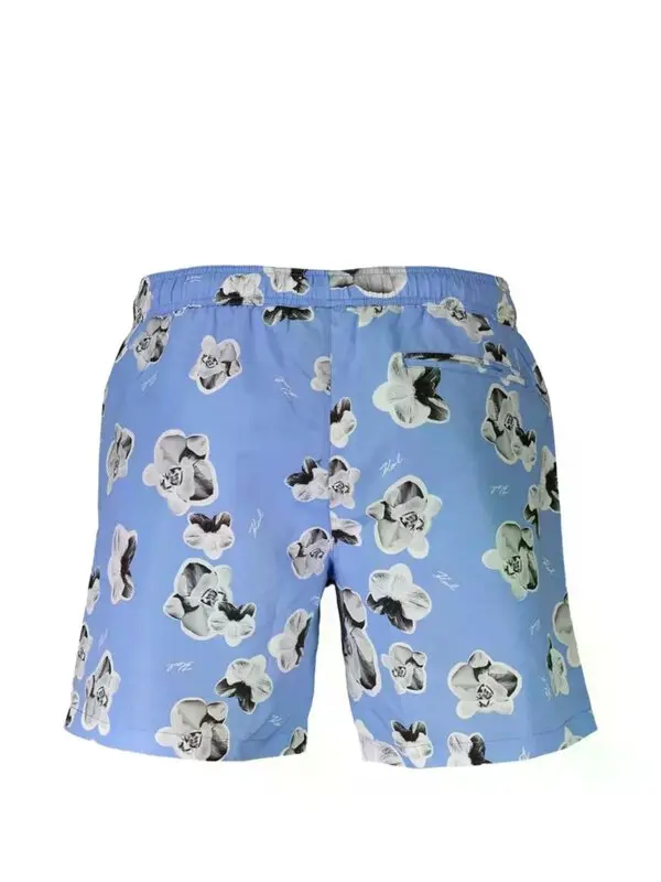Karl Lagerfeld Floral Print Swim Shorts