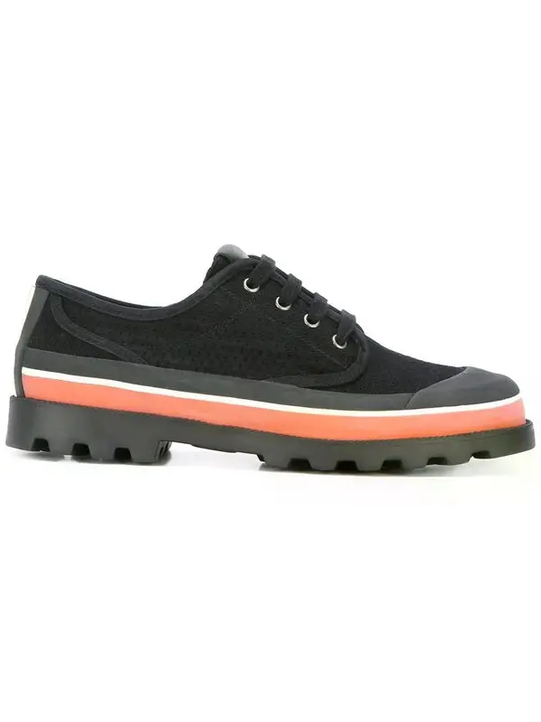 Valentino Garavani Perforated Canvas Lace-up Sneakers