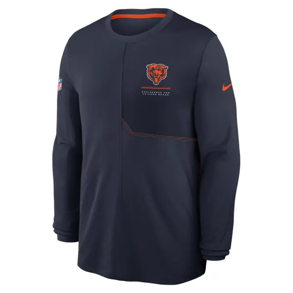 Nike Chicago Bears Long-sleeve Dri-fit Top - Blue