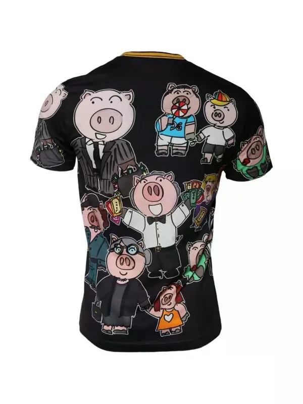 Dolce & Gabbana Sicily Pig Short-sleeve T-shirt - Black