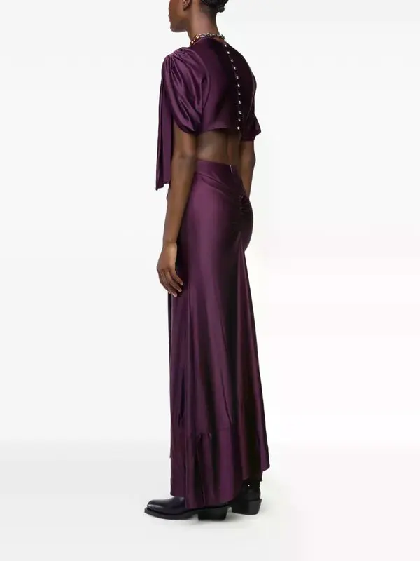 Rabanne Ruched Detail Maxi Dress