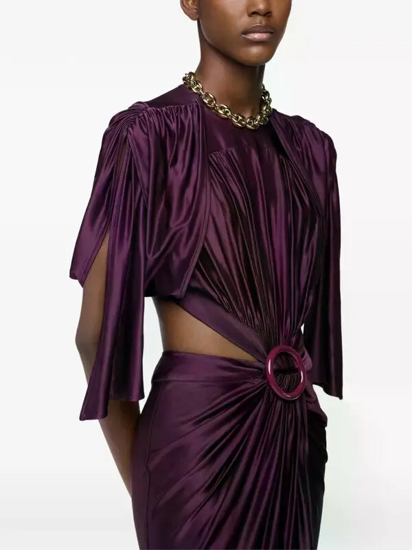 Rabanne Ruched Detail Maxi Dress