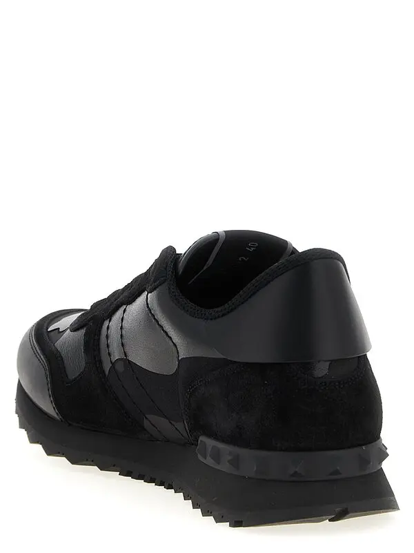 Valentino Garavani Rockrunner Sneakers - Black