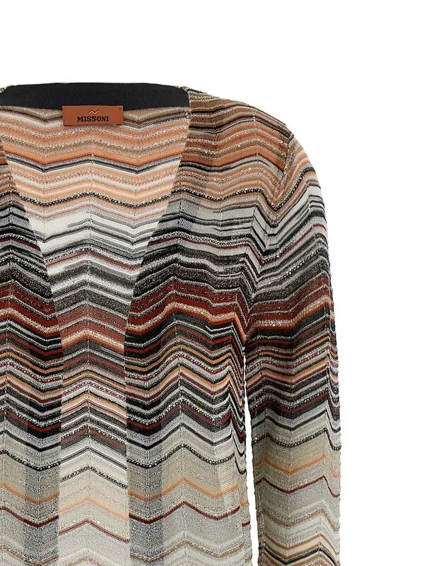 Missoni Chevron Lamé Cardigan - Multicolor