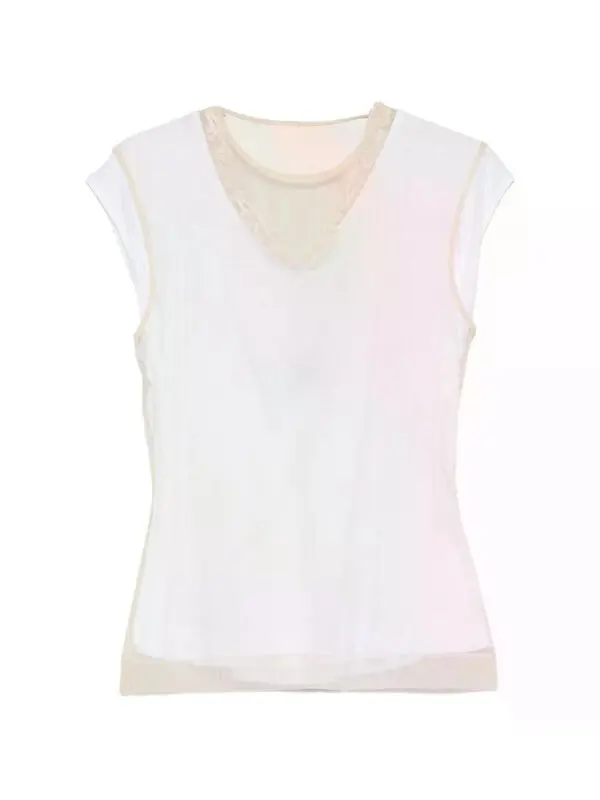 Simone Rocha Lace Trim T-shirt - White