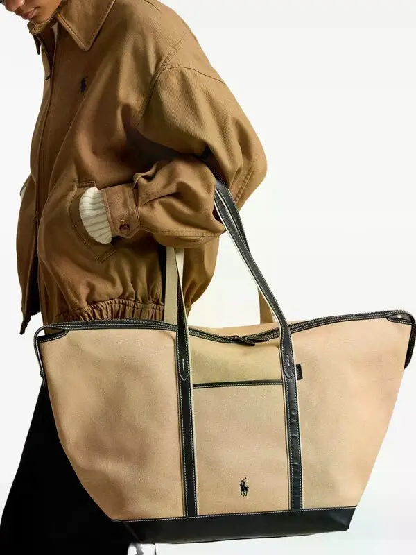 Polo Ralph Lauren Contrast-trim Tote Bag