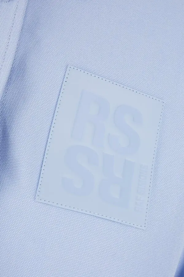 Raf Simons Cropped Button-up Shirt With Emblem Detail