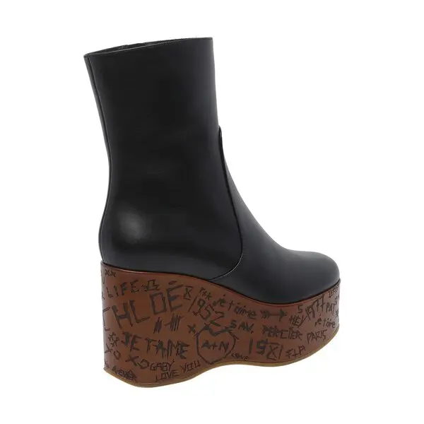 Chloé Maxime Wedge Booties