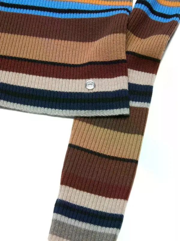 Acne Studios Striped Zip-up Cardigan
