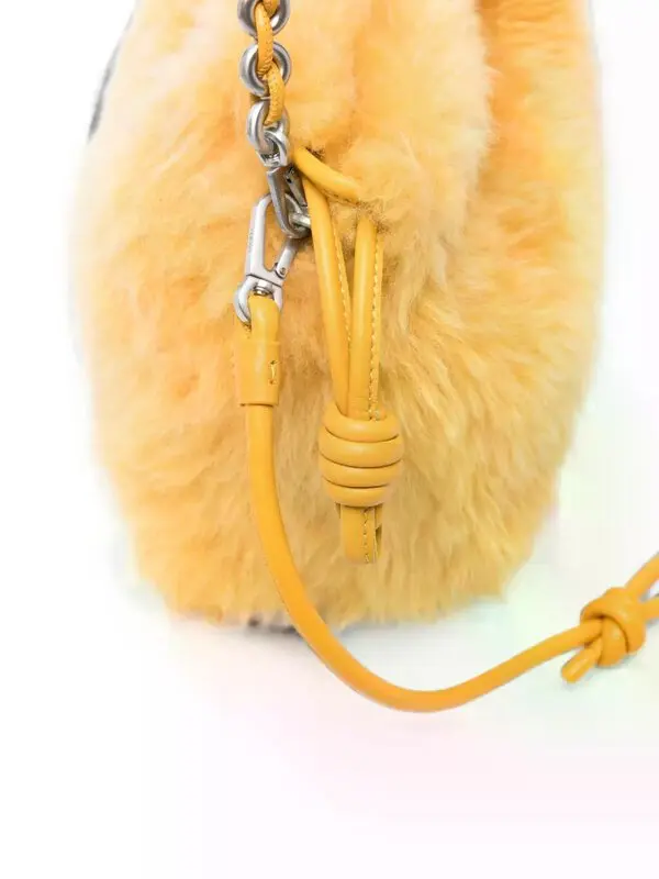 Loewe Flamenco Shearling Shoulder Bag