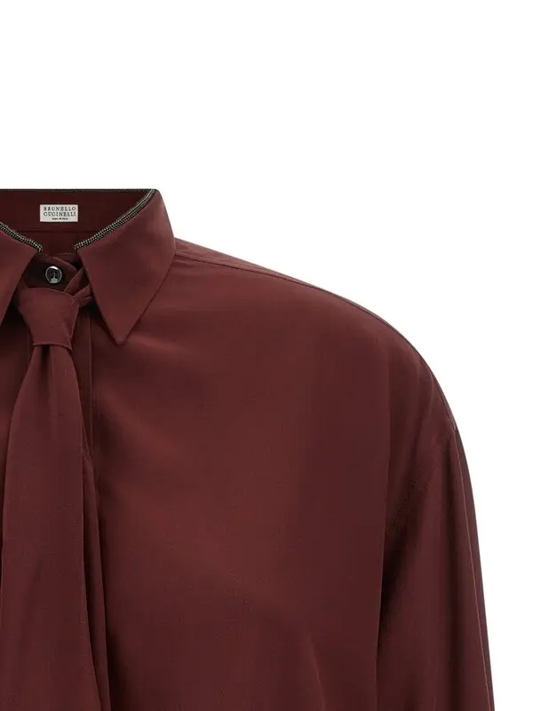 Brunello Cucinelli Shiny Collar" Shirt