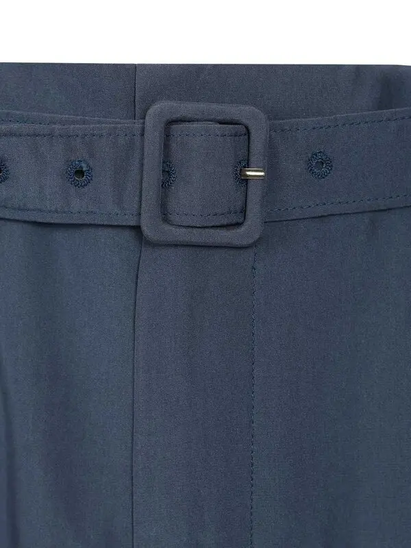 Saint Laurent Habutai Silk Belted Trousers