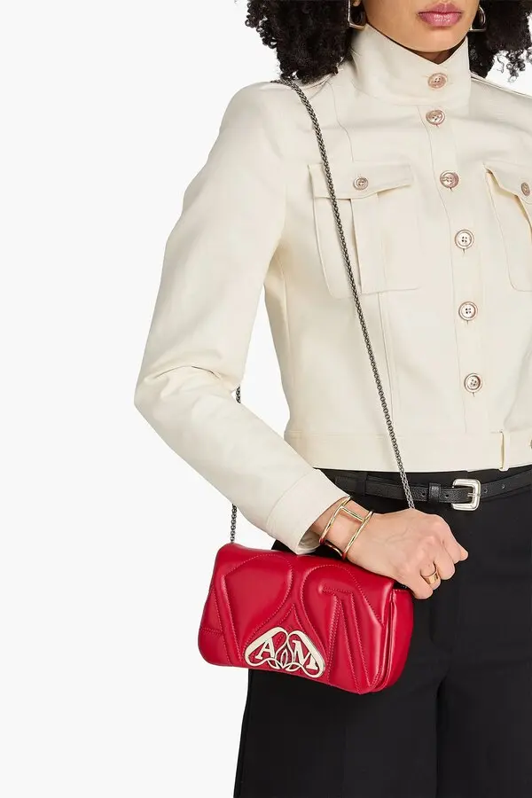 Alexander McQueen Quilted Leather Crossbody Bag