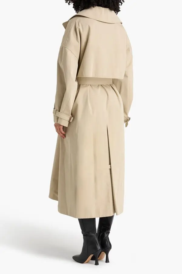 Alexander McQueen Cotton Gabardine Trench Coat