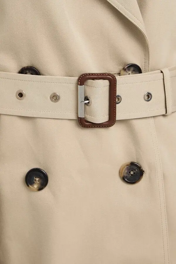 Alexander McQueen Cotton Gabardine Trench Coat