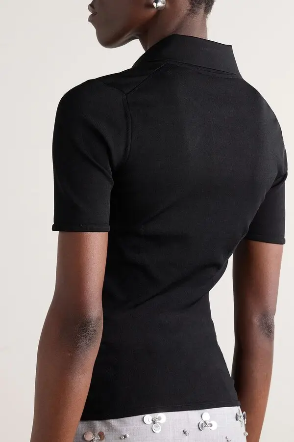 Dolce & Gabbana Appliquéd Jersey Polo Shirt