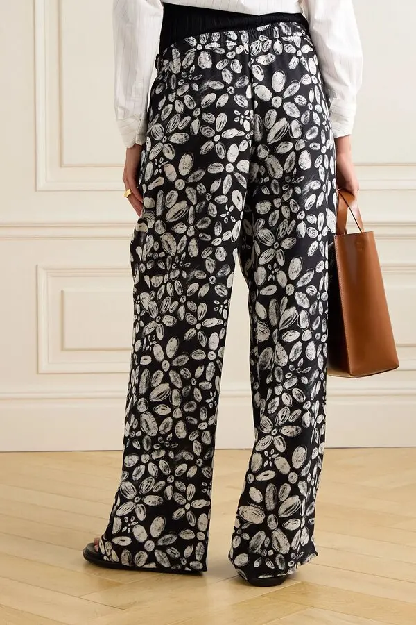 Marni Printed Crepe Straight-leg Trousers