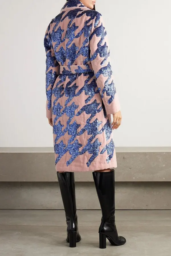 Dries Van Noten Embellished Cotton-blend Terry Coat