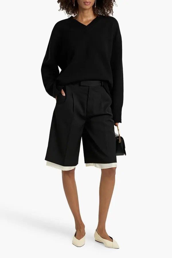 RÓHE Pleated Belted Shorts