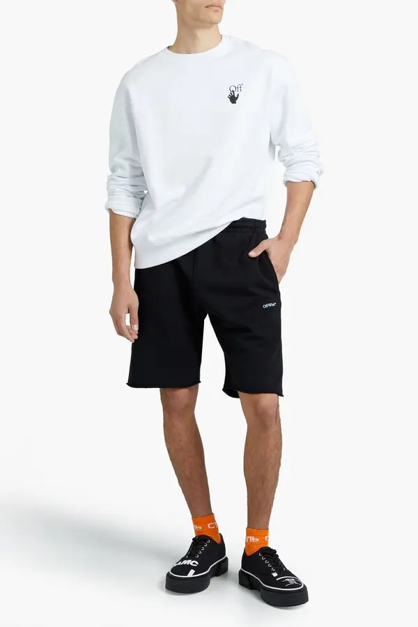 Off-White Printed French Cotton-terry Sweatshirt
