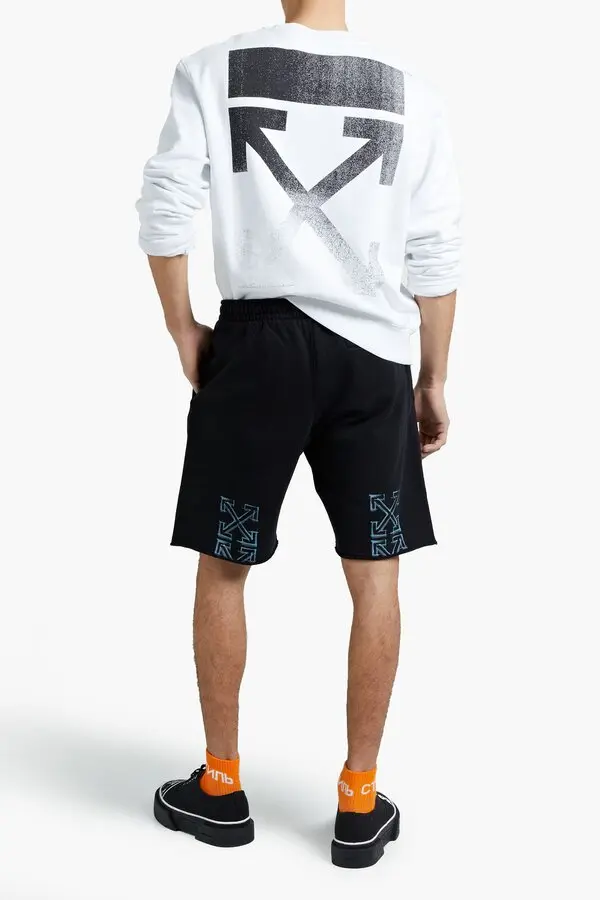 Off-White Printed French Cotton-terry Sweatshirt