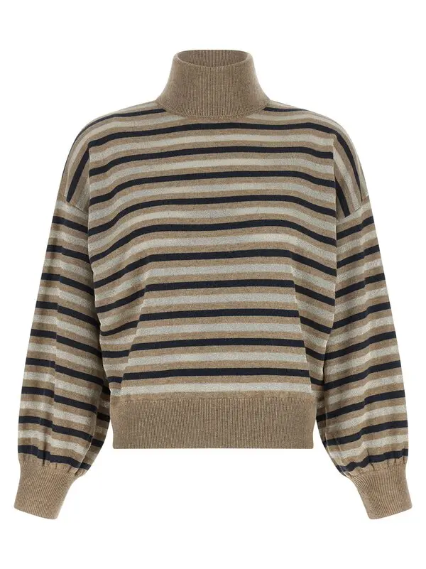 Brunello Cucinelli Sparkling Stripes" Sweater - Multicolor