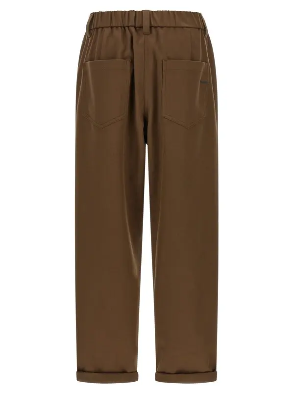 Brunello Cucinelli Baggy Pull-on Trousers - Brown