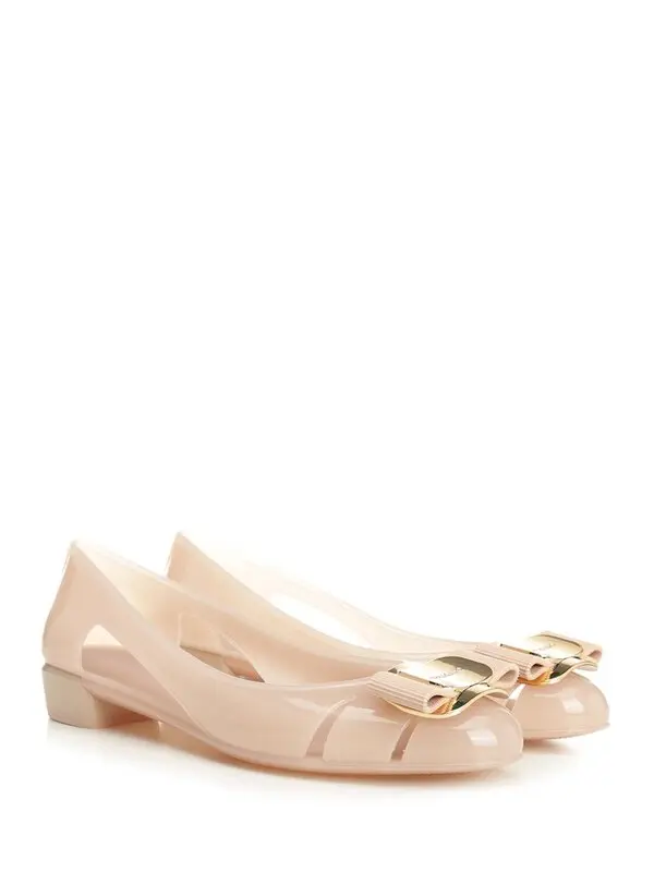 FERRAGAMO Vara Bow Jelly Ballerinas - Multicolor