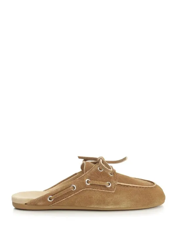 Miu Miu Délavé Suede Mule - Cream