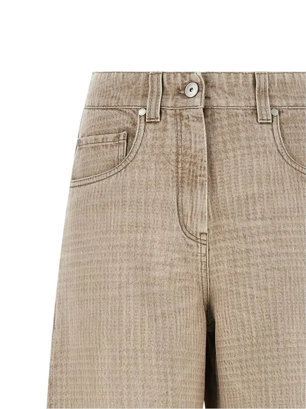 Brunello Cucinelli Wide Barrel Jeans