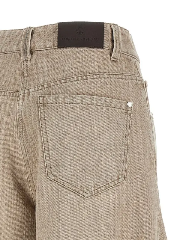Brunello Cucinelli Wide Barrel Jeans