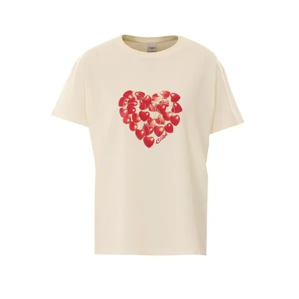 Chloé Mélange Jersey T-shirt - White