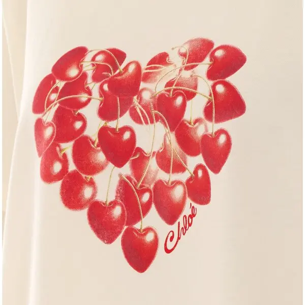 Chloé Mélange Jersey T-shirt - White