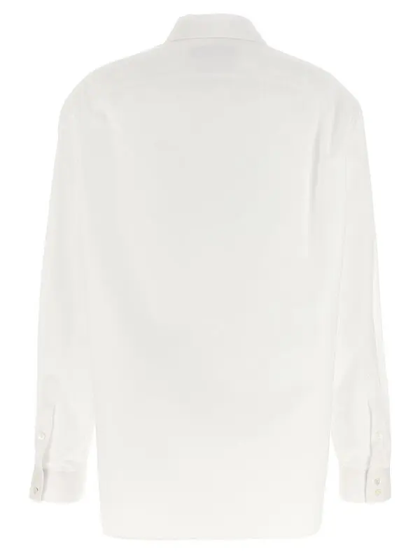 Gucci Embroidered Logo Cotton Poplin Shirt
