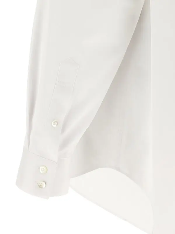 Gucci Embroidered Logo Cotton Poplin Shirt