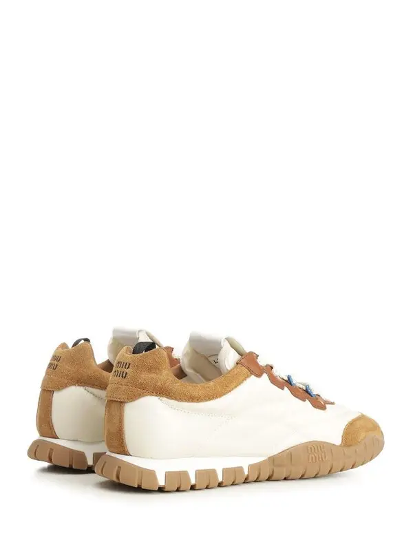 Miu Miu Tyre" Technical Fabric And Suede Sneakers - Multicolor