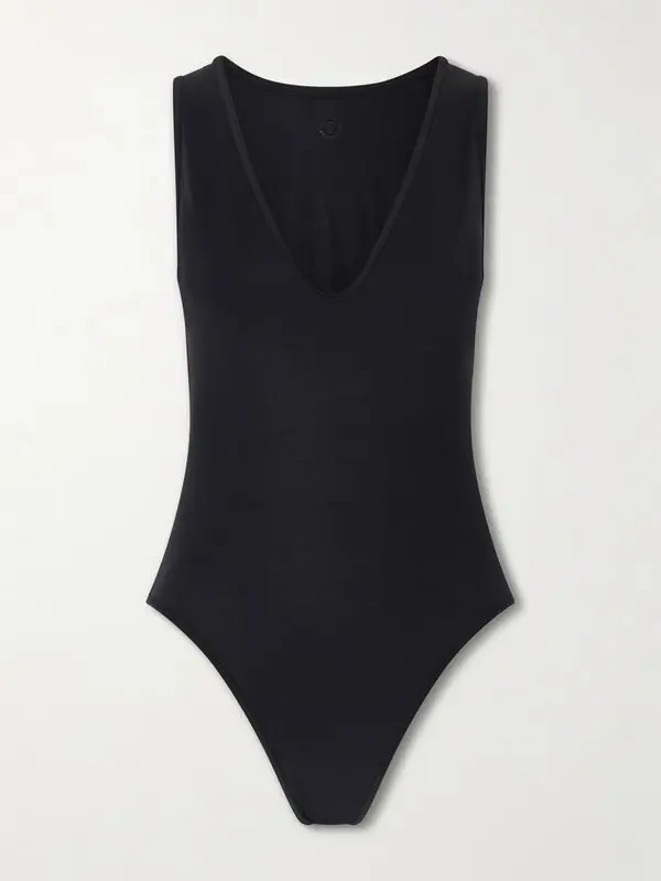 Loulou De Saison Gianna U-neck One-piece Swimsuit - Black