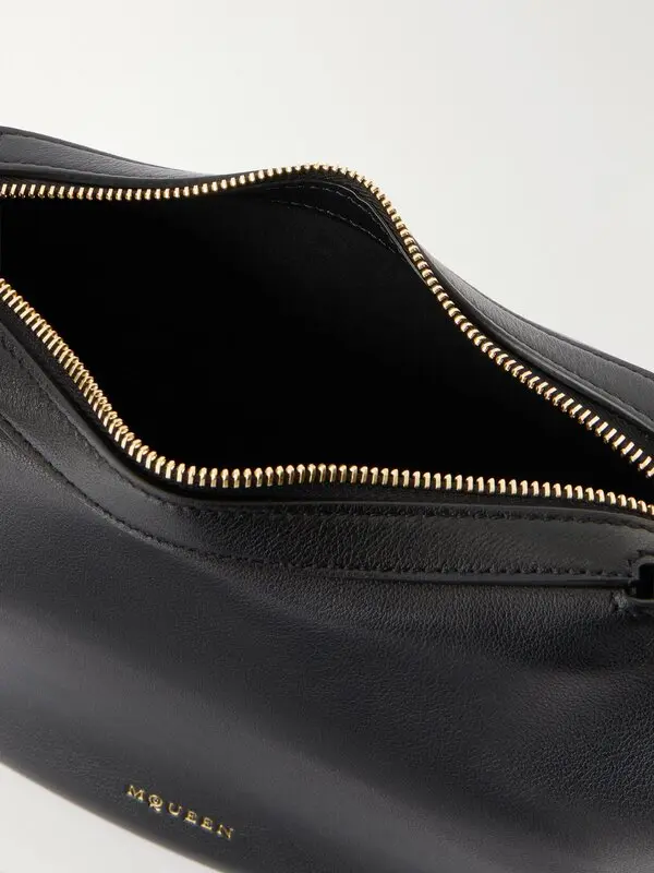Alexander McQueen Wishbone Braided Leather Shoulder Bag