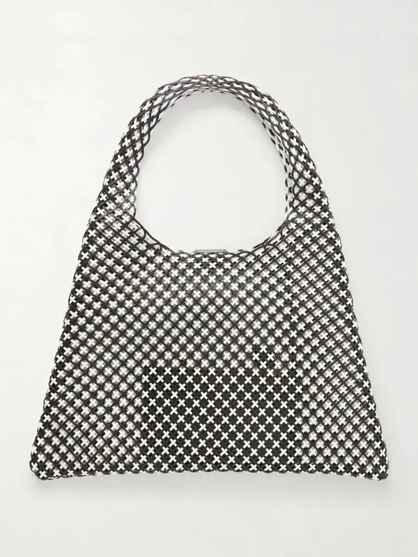 Alaïa Woven Leather Hobo Shoulder Bag