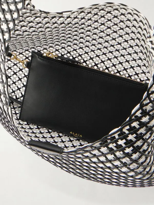 Alaïa Woven Leather Hobo Shoulder Bag