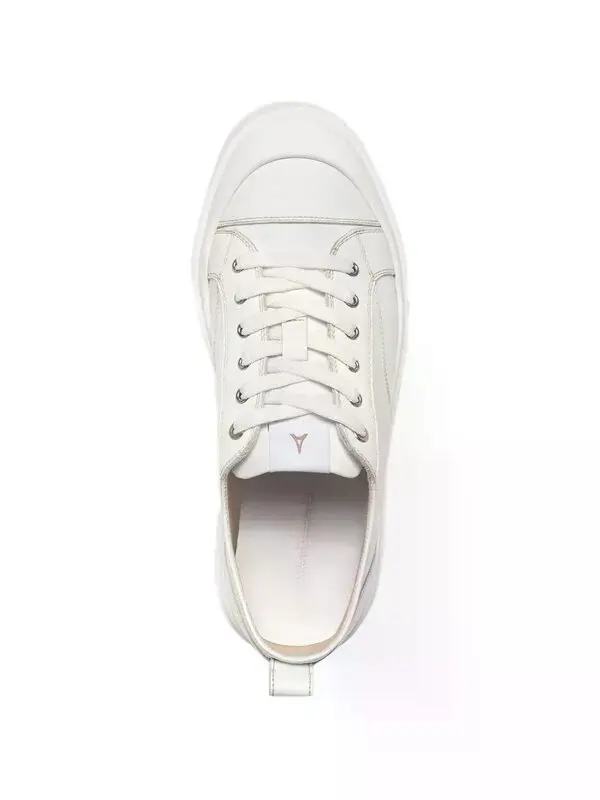 Manière De Voir Vienna Leather Sneakers - White