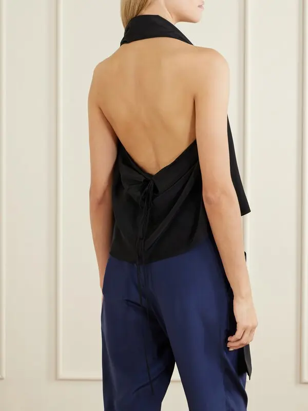 Sharon Wauchob Tie-detailed Silk Tank