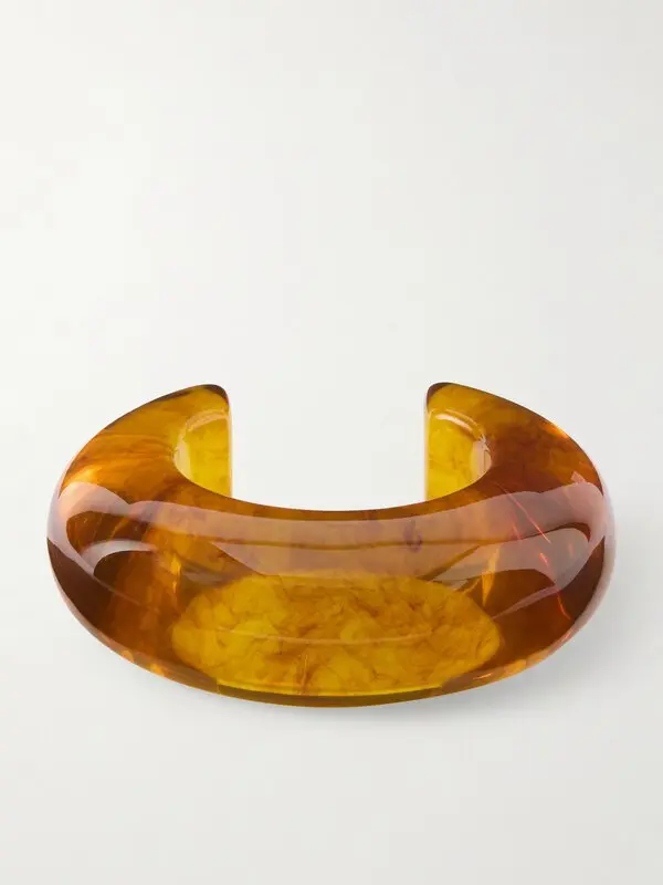 LIZZIE FORTUNATO Arc Resin Cuff - Tortoiseshell