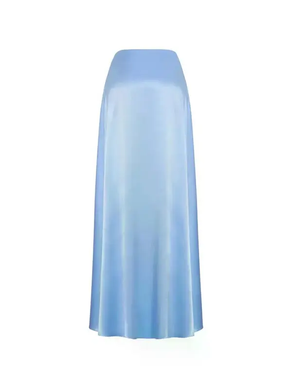 Adam Lippes Nova Silk Skirt - Blue