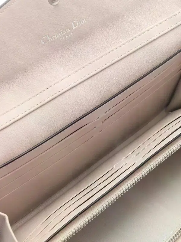 Dior 2010s Diorissimo Rencontre Leather Chain Wallet