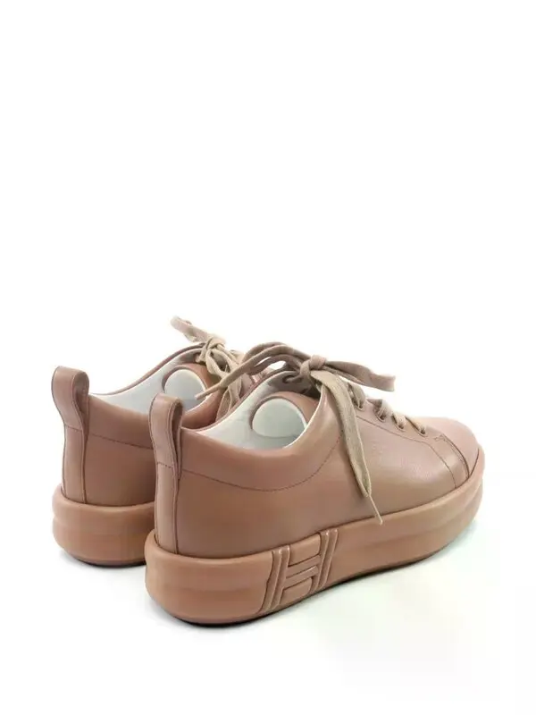 Hermès Happy Leather Lace-up Sneakers