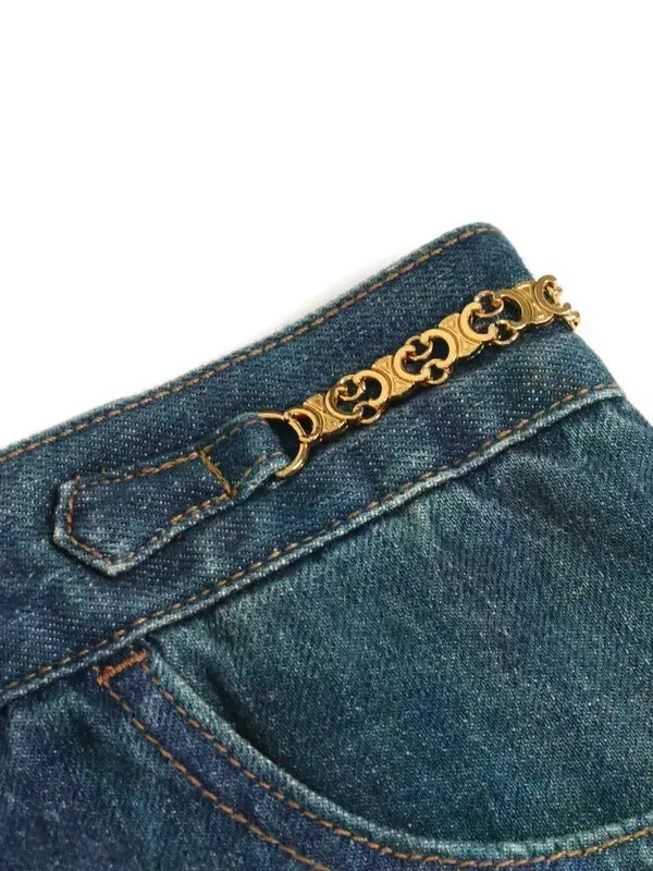 Celine 2010s Triomphe Mini Skirt